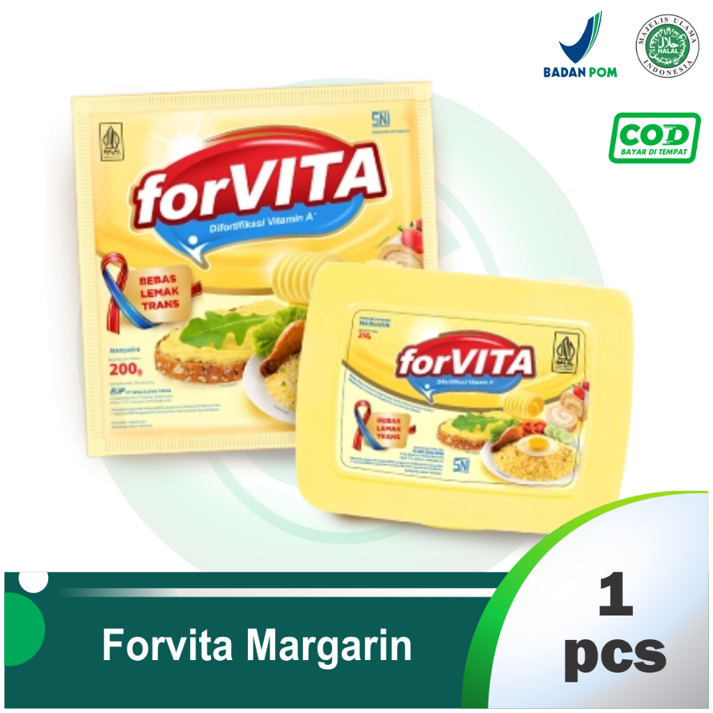 Jual Forvita Margarine Serbaguna 200gr Kemasan Kotak | Shopee Indonesia