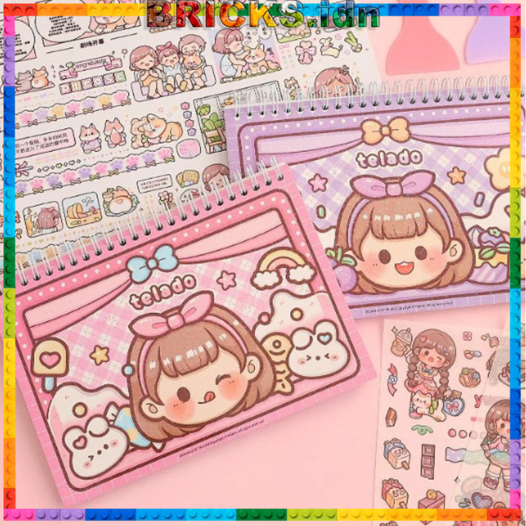 Jual Buku Buat Tempel Sticker Buku A5 Dodogirl Bling Cover TLD144 ...