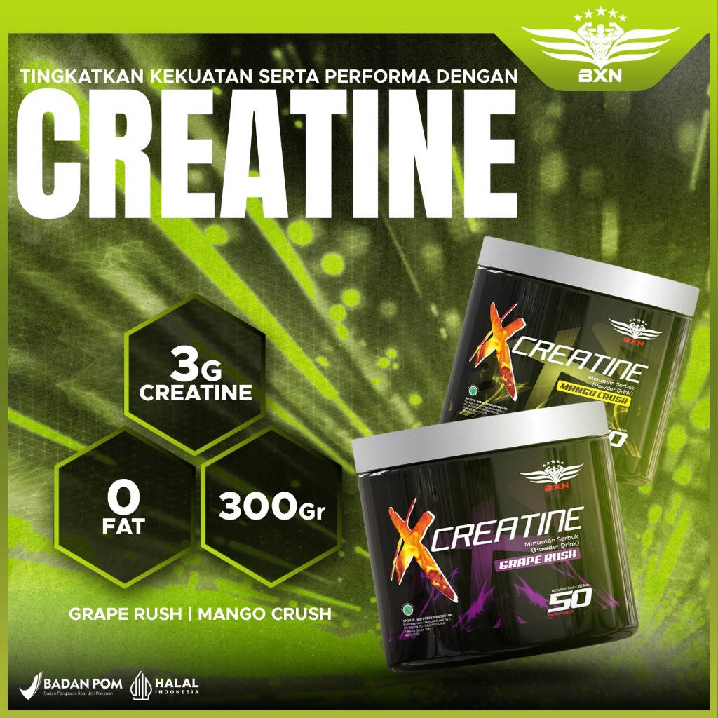 Jual PROMO BUNDLING - BXN Creatine Powder 300 Gram Creatine Monohydrate | Shopee Indonesia