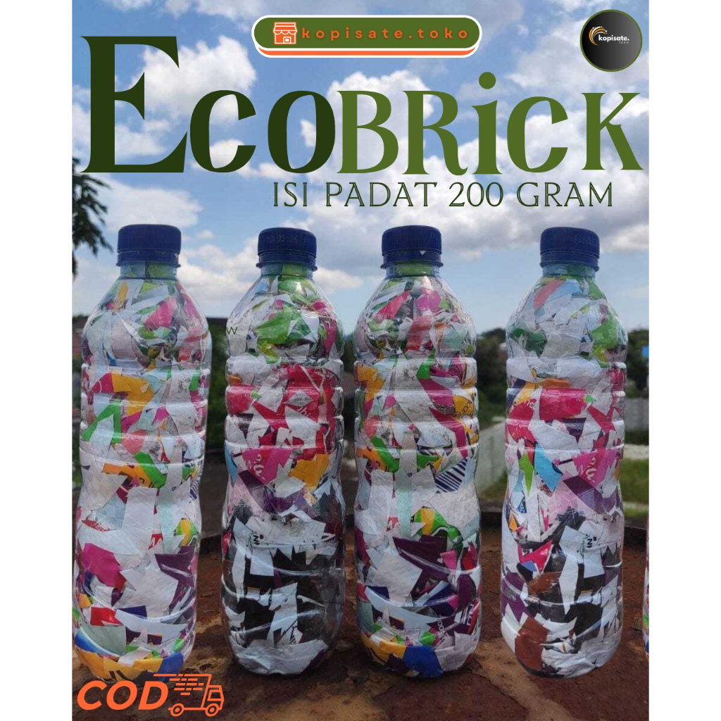Jual EcoBrick Isi Padat 200 Daur Ulang Botol Aqua dan Prof | Shopee ...