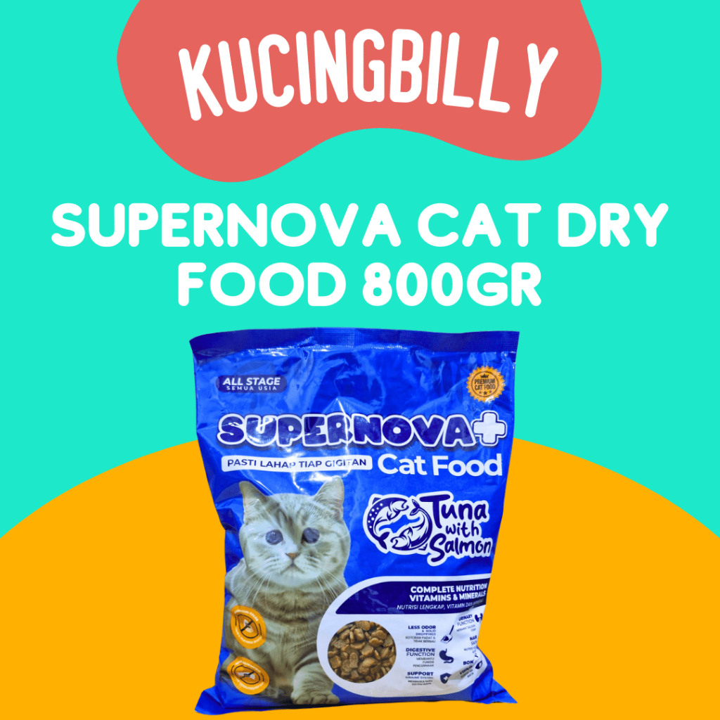 Jual Supernova cat food all stage 800gr makanan kucing | Shopee Indonesia