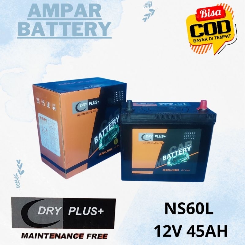 Jual Aki Mobil NS60L 12V 45AH Grand Livina Ertiga Baleno XL7 Raize AKI KERING | Shopee Indonesia