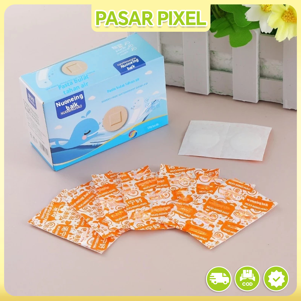 Jual Tambalan tahan air bulat sekali pakai, plester transparan, tidak ...