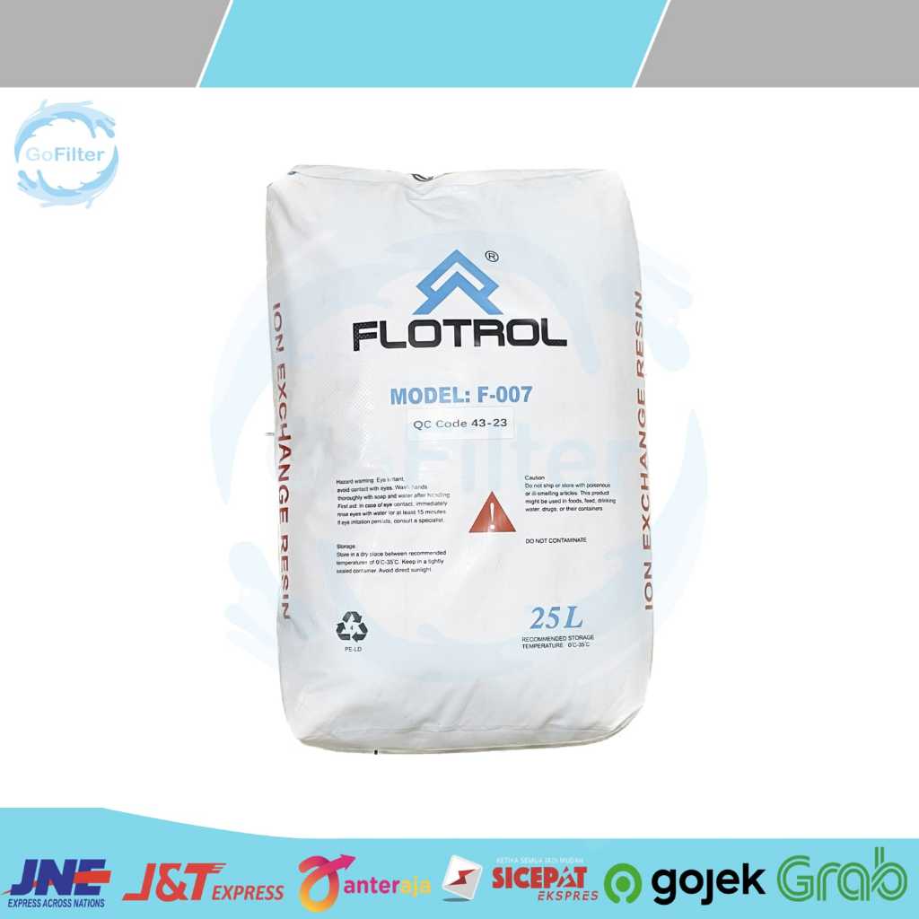 Jual RESIN FLOTROL SOFTENER CATION F-007 SAK ISI 25 KG | Shopee Indonesia