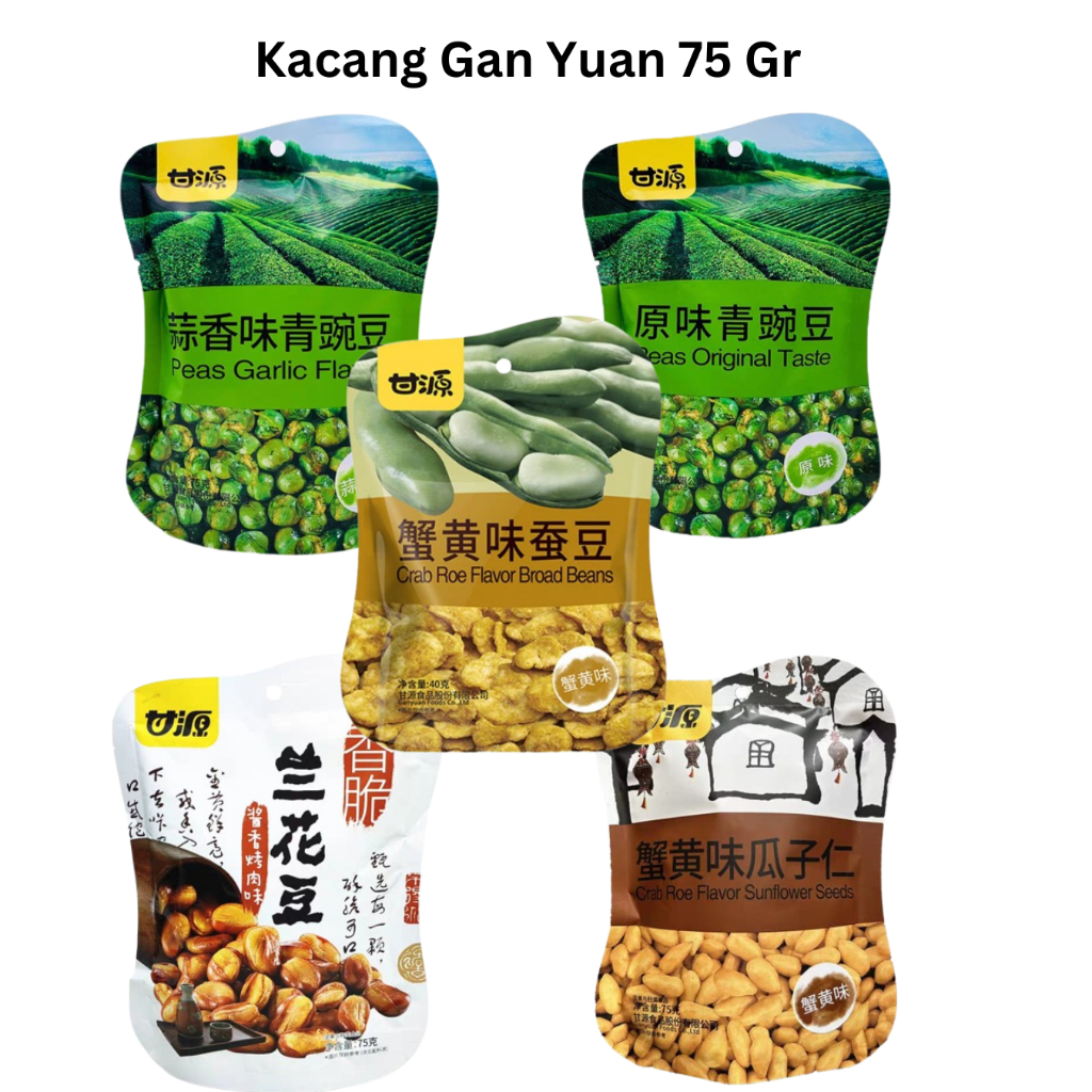 Jual Kacang Gan Yuan 75 Gr Gurih dan Renyah, cemilan kacang 75 Gr China ...
