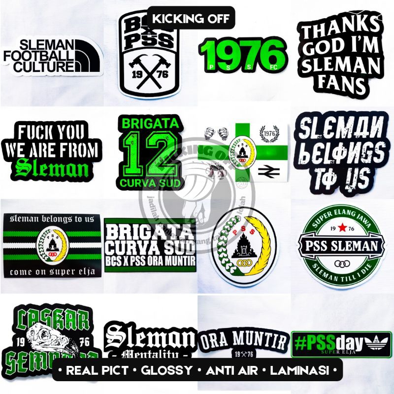Jual Stiker PSS Sleman BCS Brigata Curva Sud Ultras 1976 Laskar Sembada ...