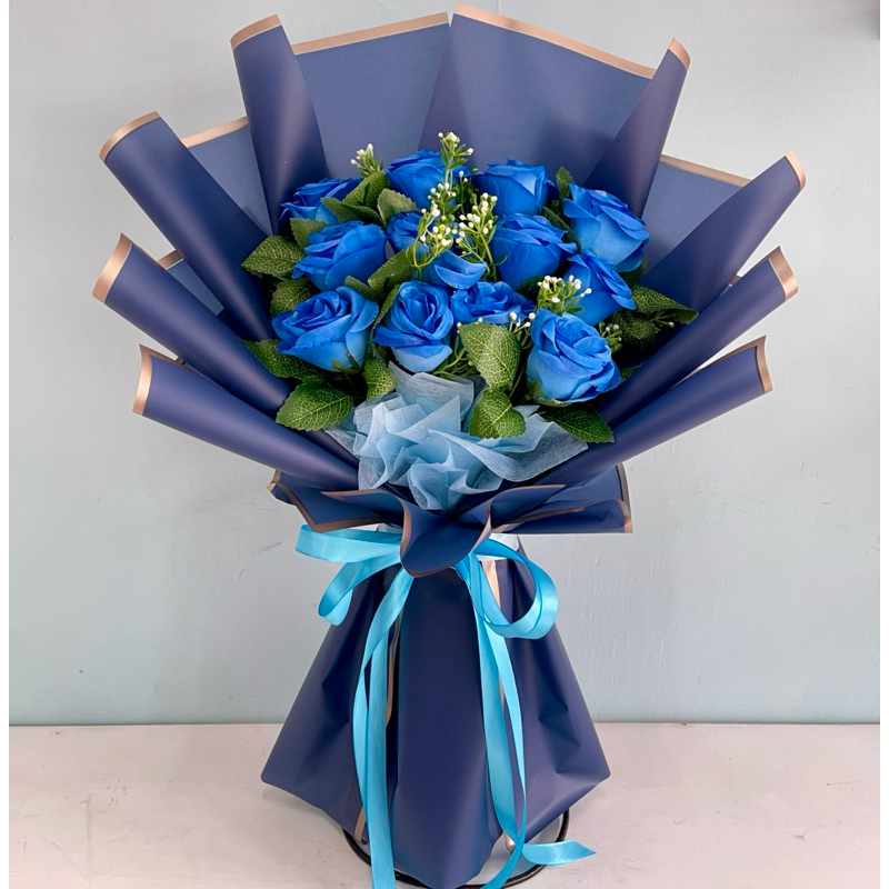 Jual B005 Buket Bunga Artificial Palsu Buket bunga mawar hadiah wisuda ...