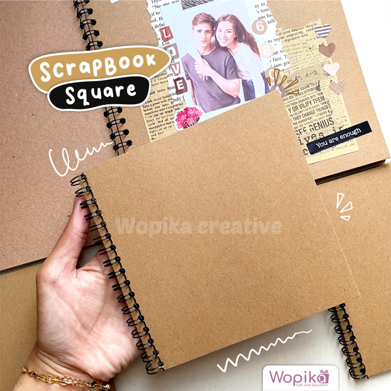 Jual SCRAPBOOK SQUARE PREMIUM | cocok untuk scrapbooking journaling dll ...