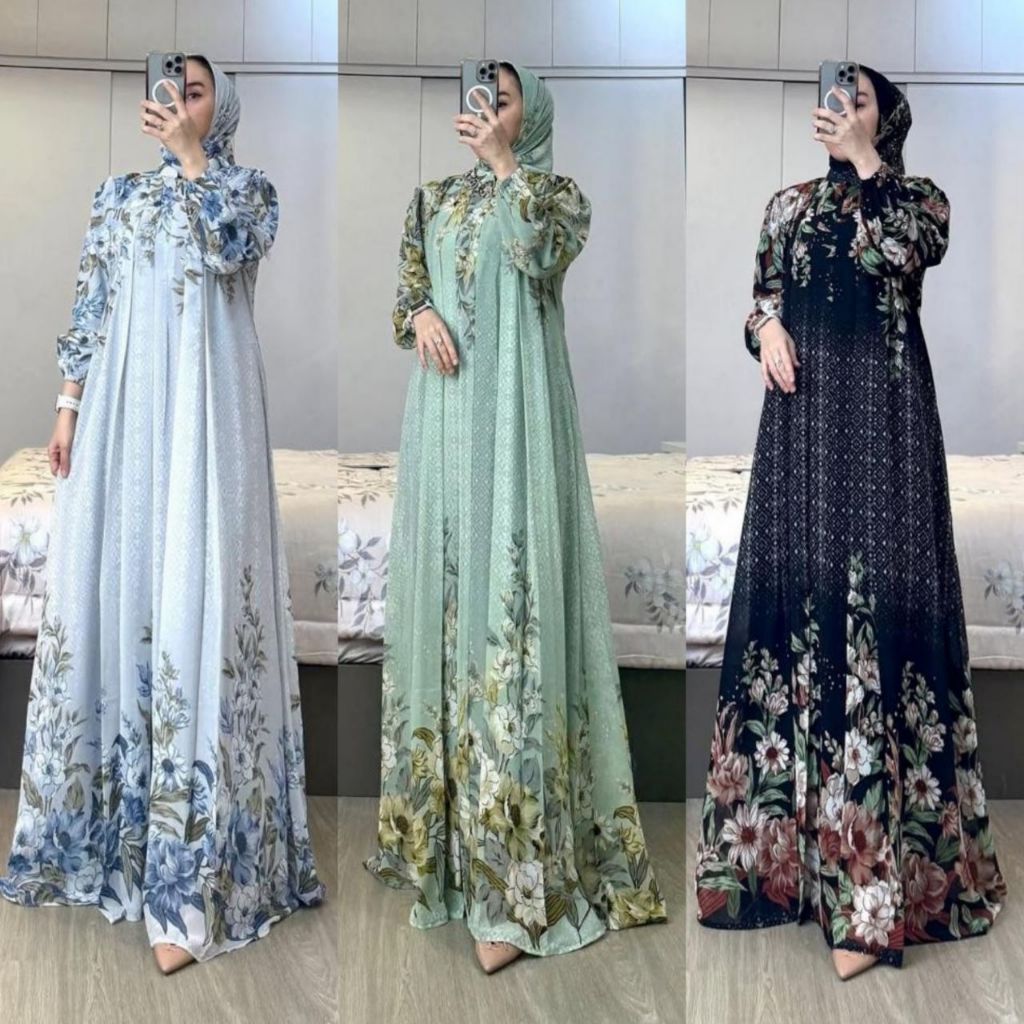 Jual GAMIS RAYON DIAMOND PREMIUM - GAMI SET HIJAB DRESS KEKINIAN ...