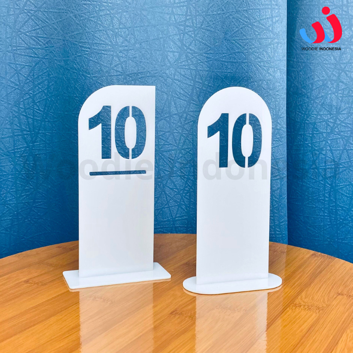 Jual Nomer Meja Cafe Ketebalan Akrilik 2MM | Shopee Indonesia