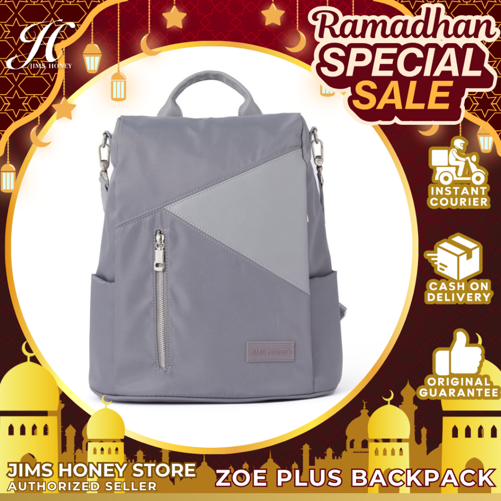 Jual JIMS HONEY ZOE PLUS BACKPACK TAS RANSEL PUNGGUNG WANITA | Shopee ...