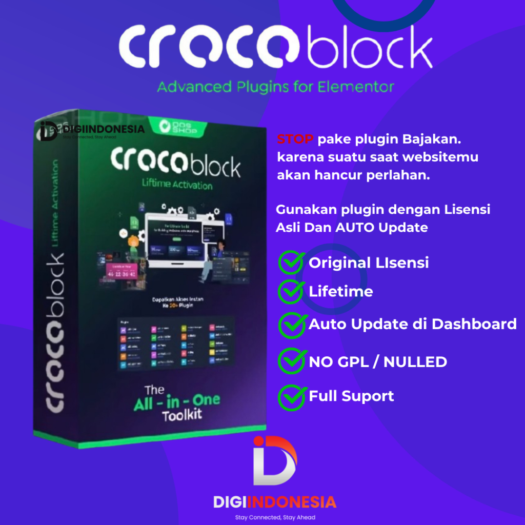 Jual Crocoblock Wizard JetPlugins 100% Original License Lifetime Automatic Update + Full ...