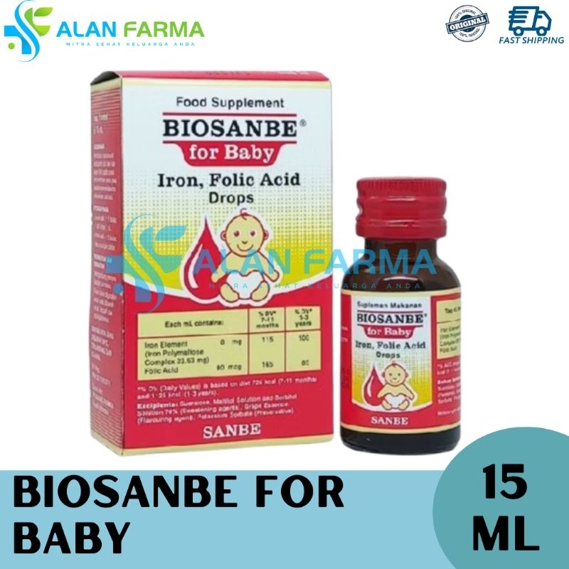 Jual Biosanbe Baby Drop| Biosanbe Baby Drops | Suplemen Zat Besi Bayi ...