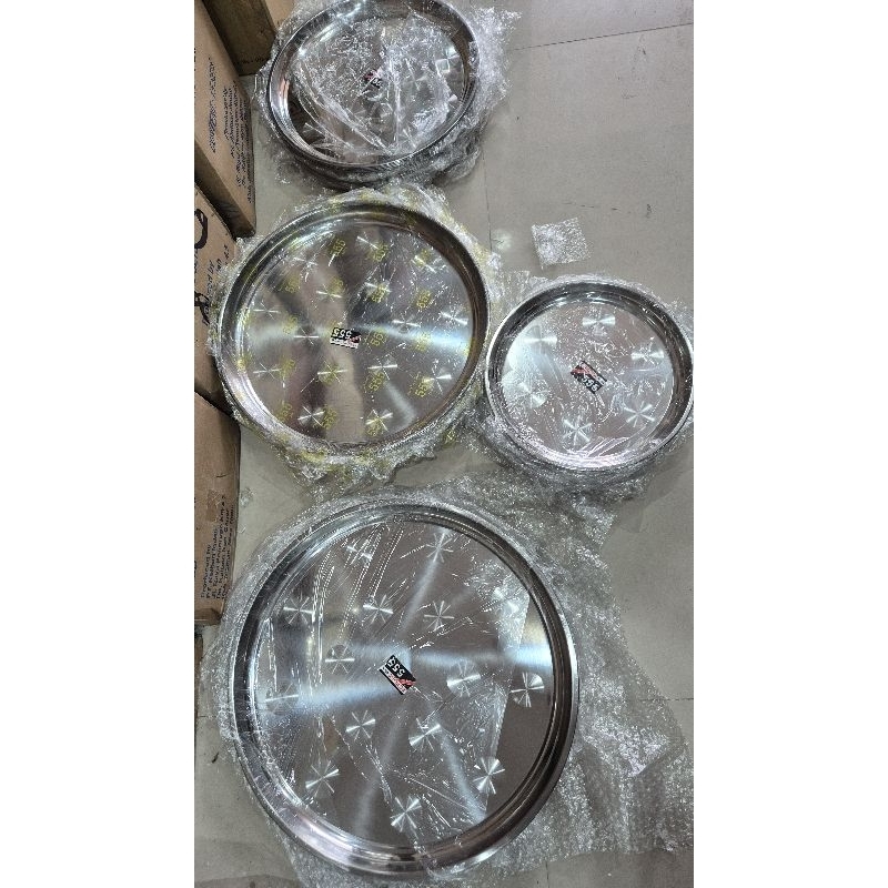 Jual Baki Nampan Tray Bulat Stainless | Shopee Indonesia
