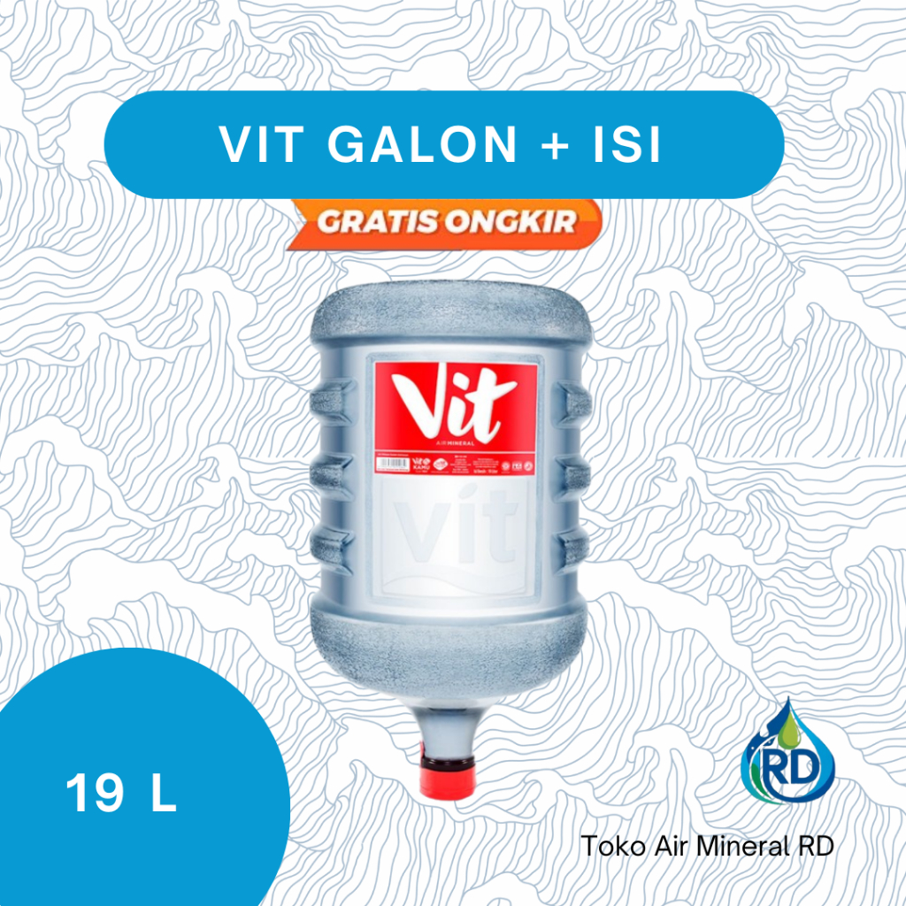 Jual RD - Galon VIT - Isi 19 Liter - Air Minum Mineral Galon | Shopee ...