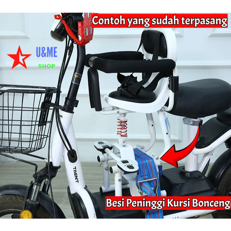 Jual Besi Peninggi Kursi Bonceng Sepeda Listrik Motor Listrik (WAJIB ...