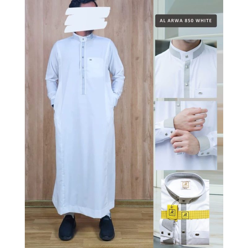 Jual Jubah Al Raz design AL Arwa 850/Gamis ikhwan /Jubah Saudi /Gamis ...
