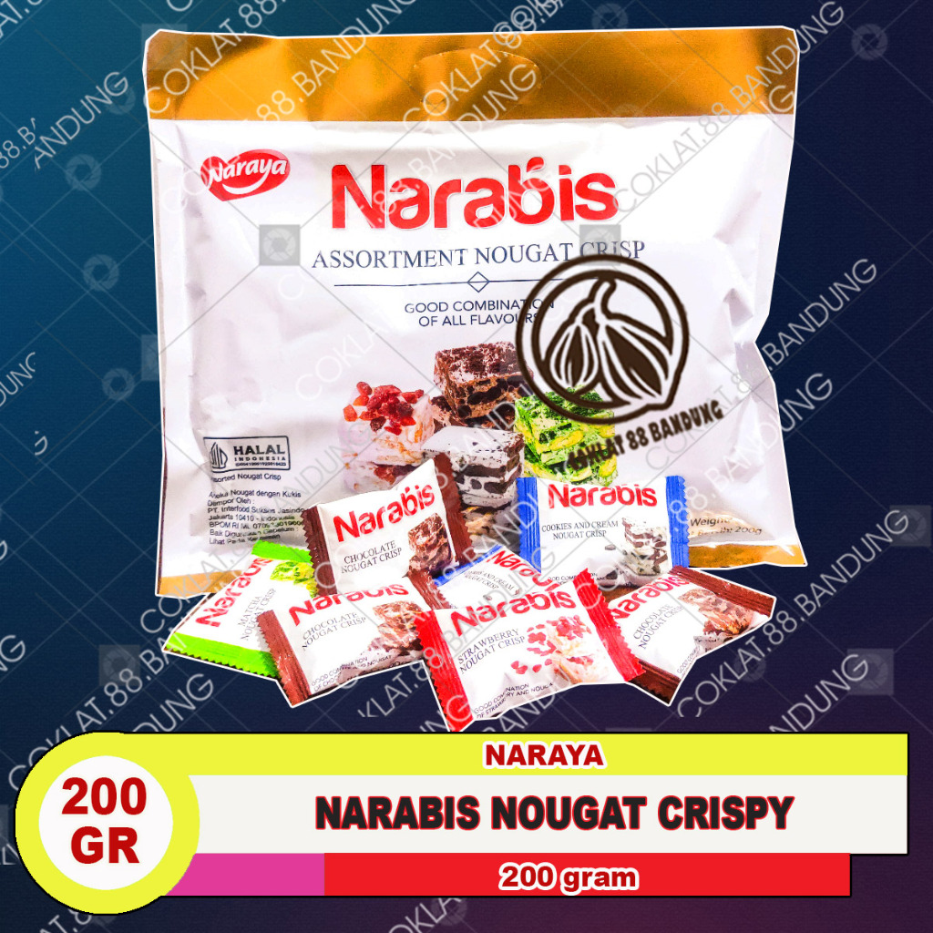 Jual Naraya Narabis Nougat 200gr, Narabis Nougat Crisp 200 gr Crispy ...
