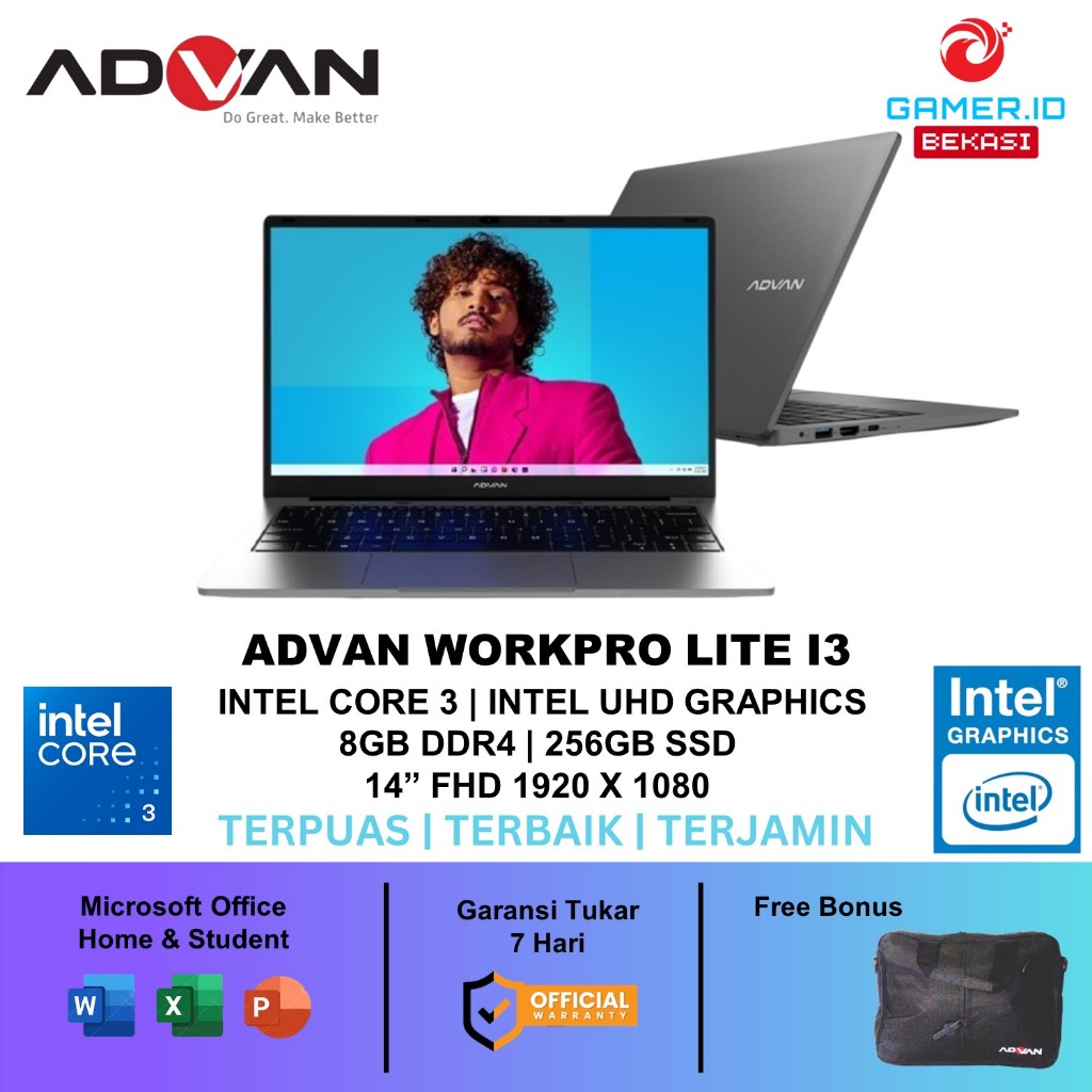Jual ADVAN WORKPRO LITE I3 1220P 8GB 256GB | Shopee Indonesia