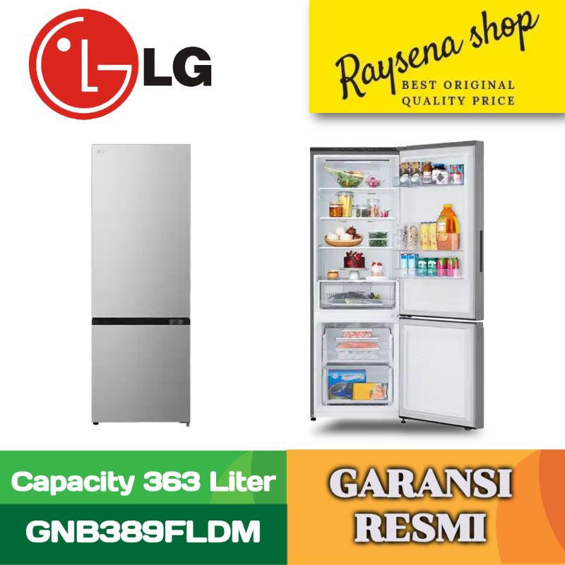 Jual LG KULKAS 2 PINTU BESAR 2 DOOR BIG REFRIGERATOR GNB389FLDM ...