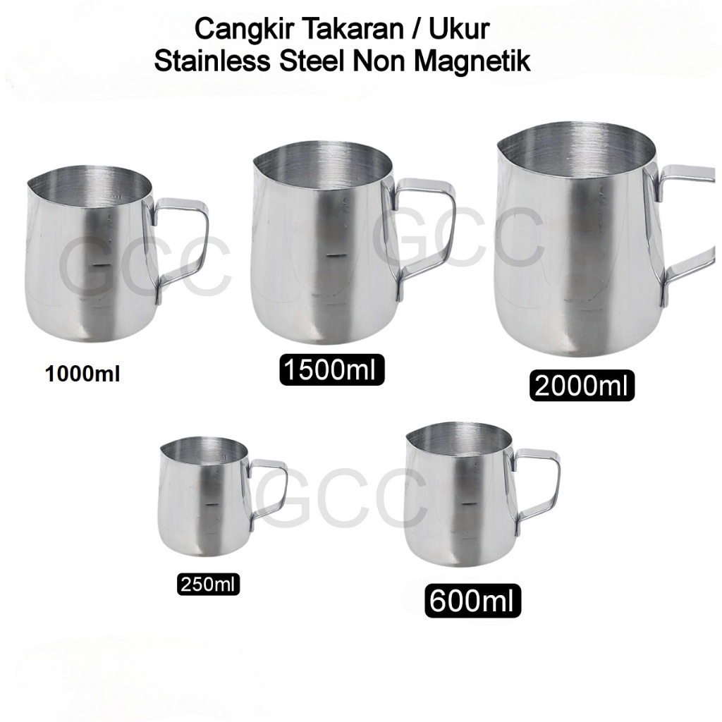 Jual Sun888 Cangkir Takaran STainless Steel Non Magnetik Bahan Tebal ...