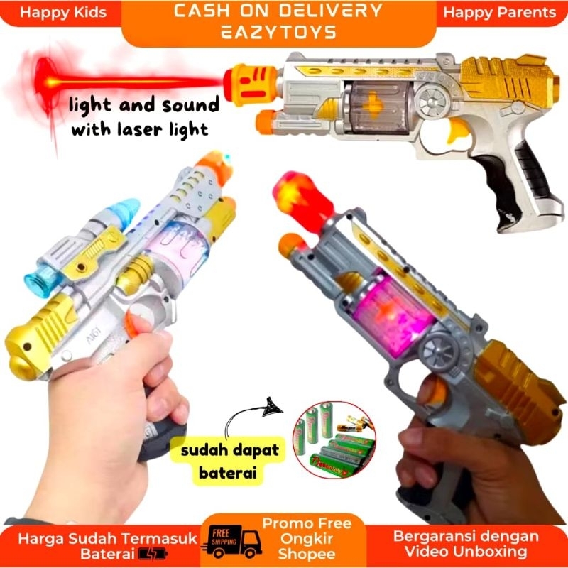 Jual Mainan Senapan Bubble Gatling Gun & Pistol Flash Gun Airsoft BB ...