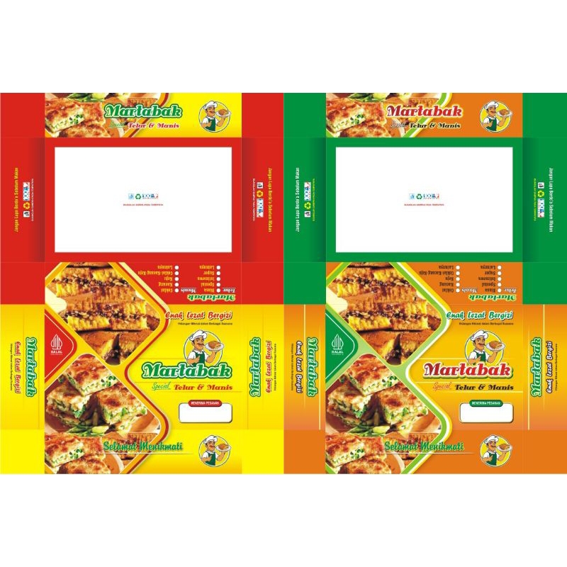 Jual Kemasan martabak 100 lembar / Box Martabak / Kemasan Martabak ...