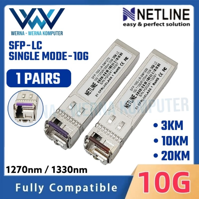 Jual SPF Network Transceiver Fiber Optic LC Single Mode SFP-LR-SM1270 ...