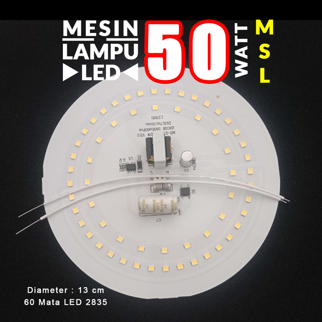 Jual NEW !! PCB Lampu LED / 50 Watt / MSL / PCB Lampu LED AC / Mesin ...