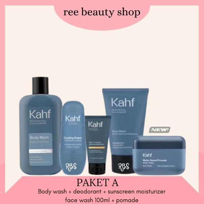Jual [ISI 5] KAHF PAKET Personal Grooming Care | Skincare Pria Kahf ...