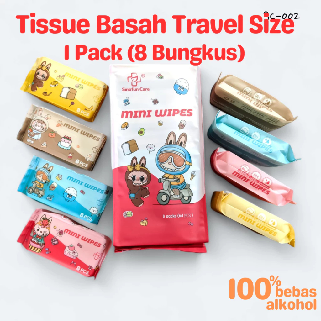 Jual BUNGKUS BESAR Tisu Basah Mini Travel Size Baby Wet Wipes Promo ...
