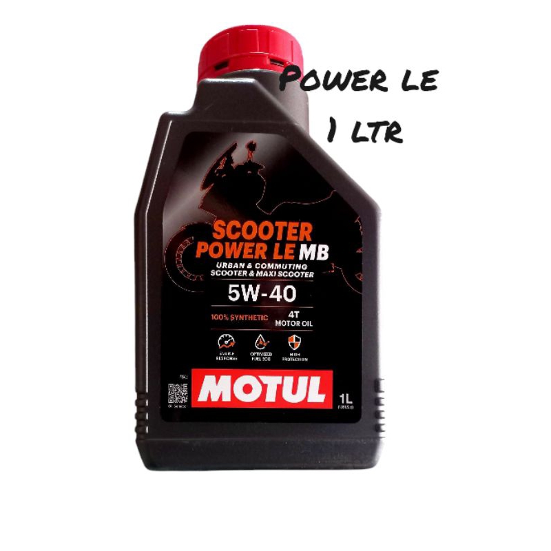 Jual MOTUL SCOOTER POWER LE 5W40 100% SYNTHETIC 1L & 800ML ORI KEMASAN ...
