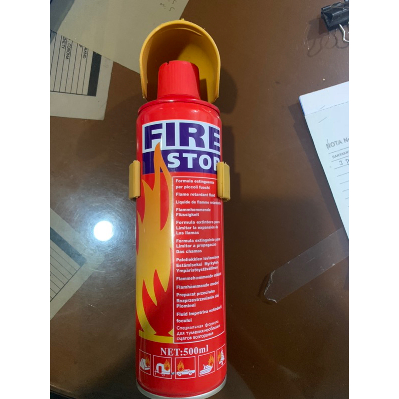 Jual APAR FIRE STOP PEMADAM KEBAKARAN API PORTABLE 500ml | Shopee Indonesia