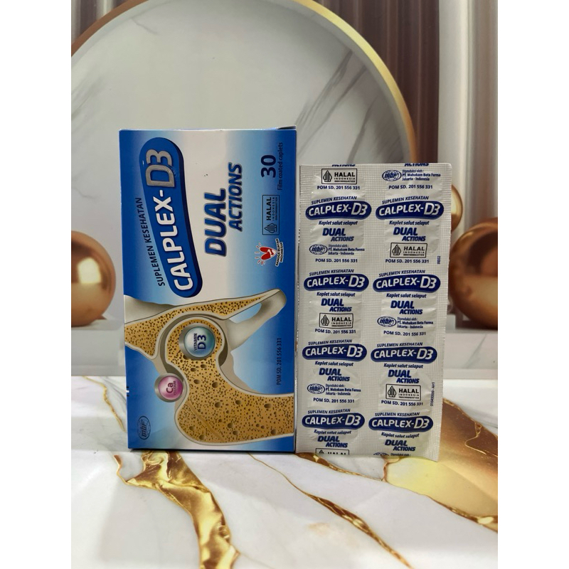 Jual CALPLEX - D3 DUAL ACTIONS STRIP 6 TABLET VITAMIN UNTUK MENJAGA ...