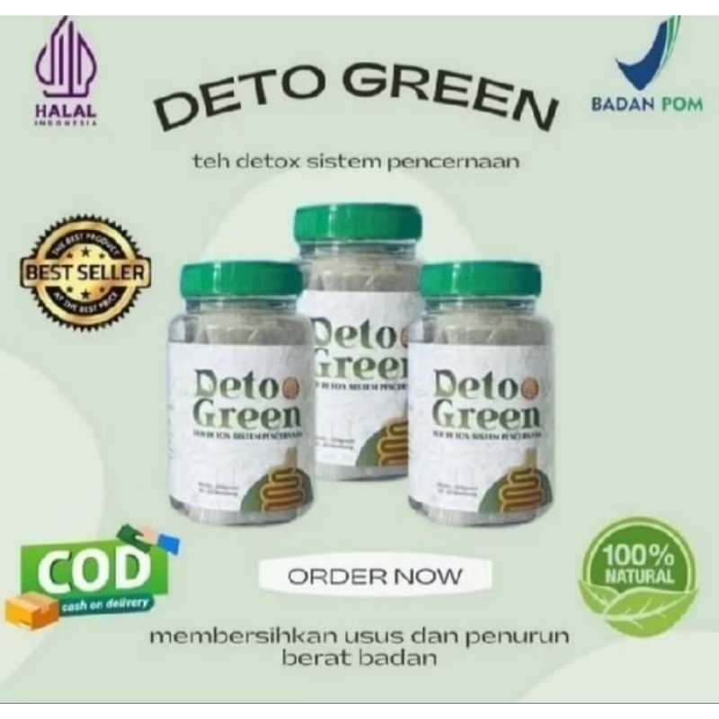 Jual COD TERLARIS DETO GREEN ORIGINAL (PAKET HEMAT 3Btol isi20k/botol ...