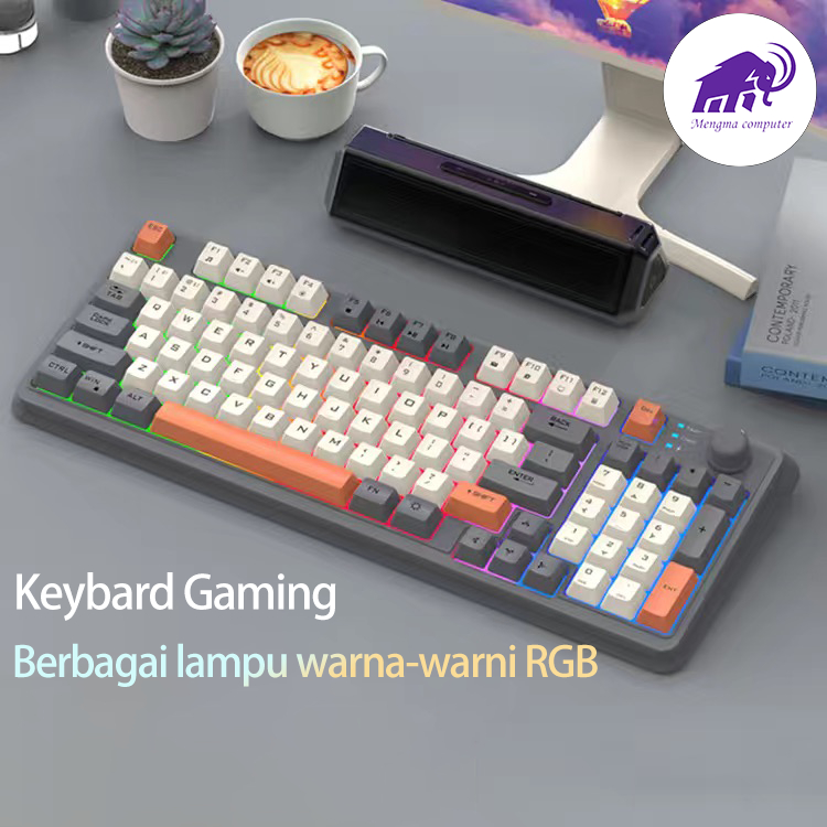 Jual MA Keyboard K98 Gaming E-sports Jerman dengan Kabel, Switch Coklat ...