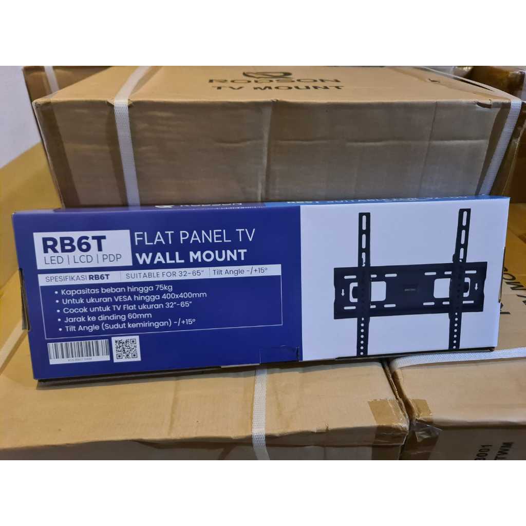 Jual Rodson TV Mount RB6T Flat Wall-mount LED LCD PDP Monitor 32 - 65 ...