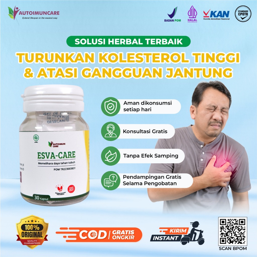 Jual Herbal Kolesterol Asam Urat Sakit Jantung Jintan Hitam Kunyit Esva ...