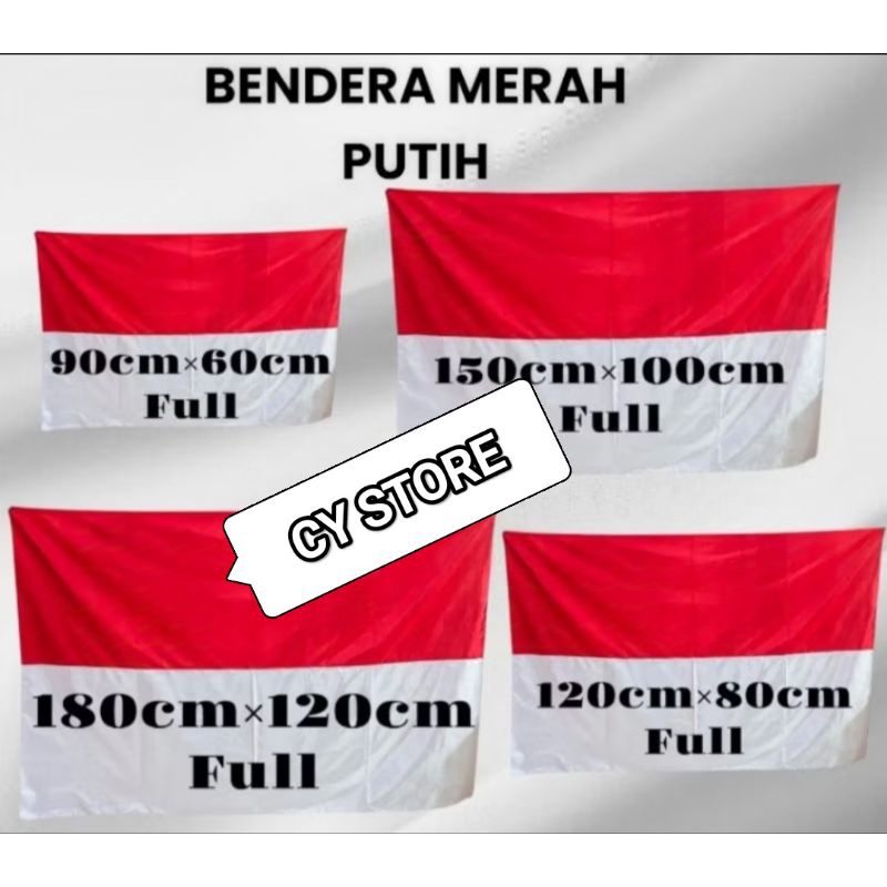 Jual BENDERA MERAH PUTIH UKURAN FULL (ALL SIZE) | Shopee Indonesia