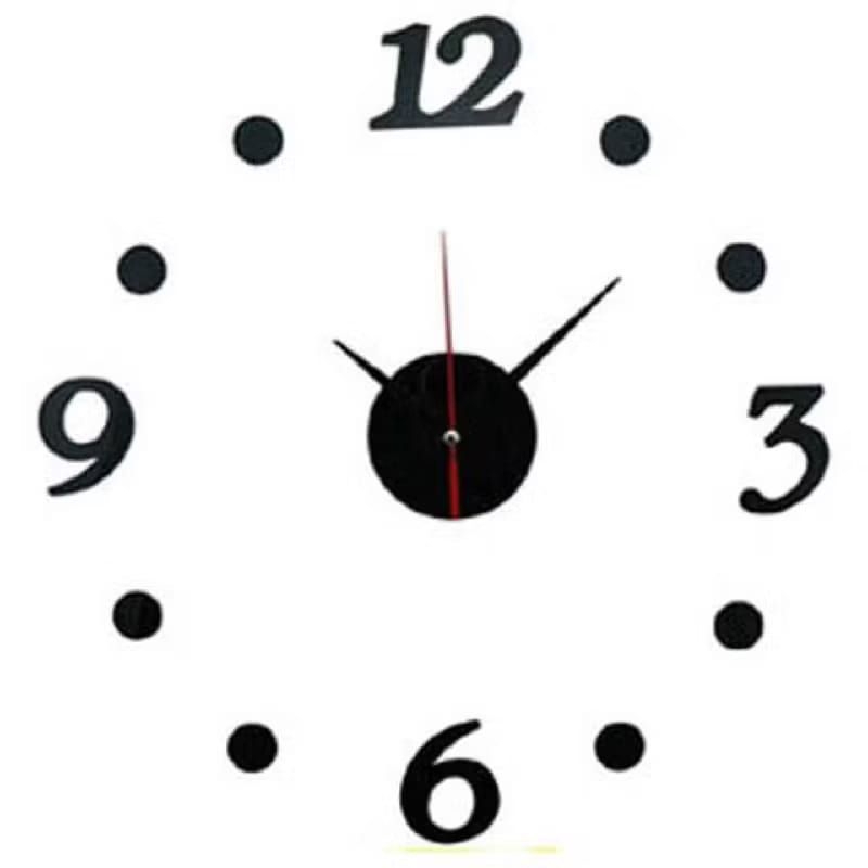 Jual JAM DINDING TEMPEL DIY ANALOG 3D GIANT MODERN CLOCK / WALL CLOCK ...