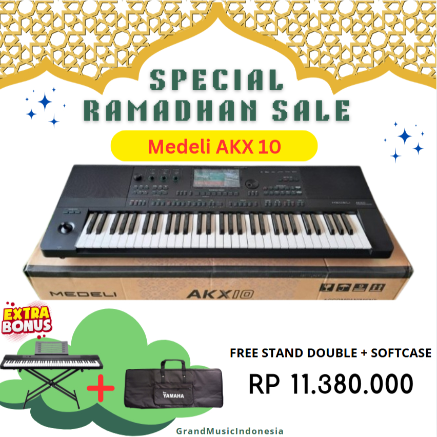 Jual FREE SAMPLING Keyboard Medeli AKX10 HIGH TECHNOLOGY akx-10 akx 10 | Shopee Indonesia