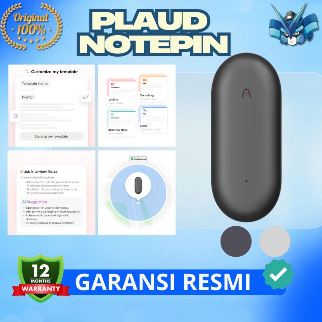 Jual PLAUD NotePin Limited Edition Wearable AI Voice Recorder Plaud ...