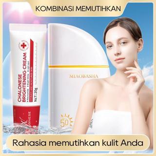 Jual CHALONES)E Paket Glow Whitening Series (1pcs cream whitening +1 ...