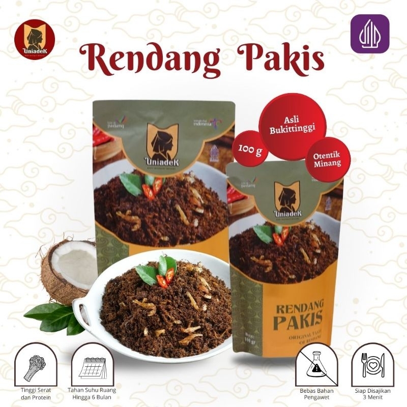 Jual RENDANG PAKIS UNIADEK 100g | Shopee Indonesia