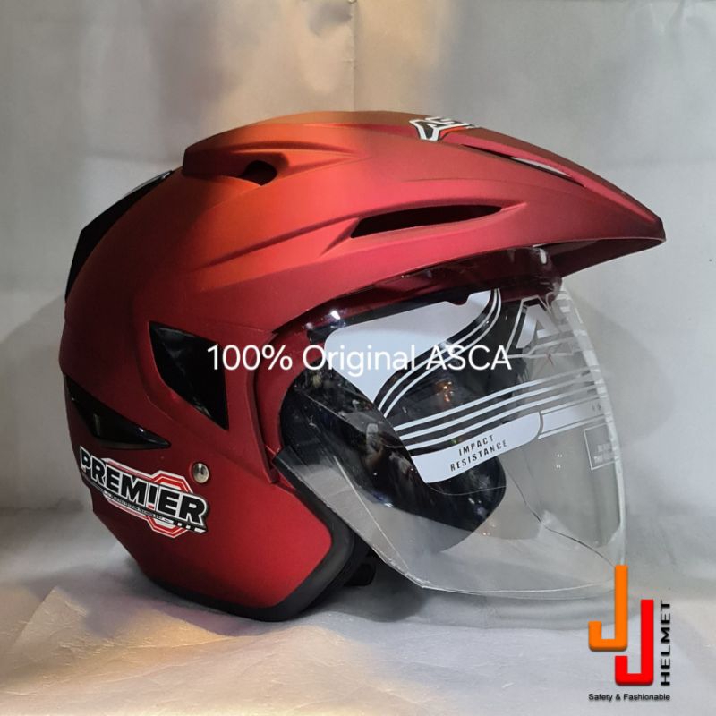 Jual Helm ASCA Premier Solid / Polos (2 / Double Visor) (100% Original ...