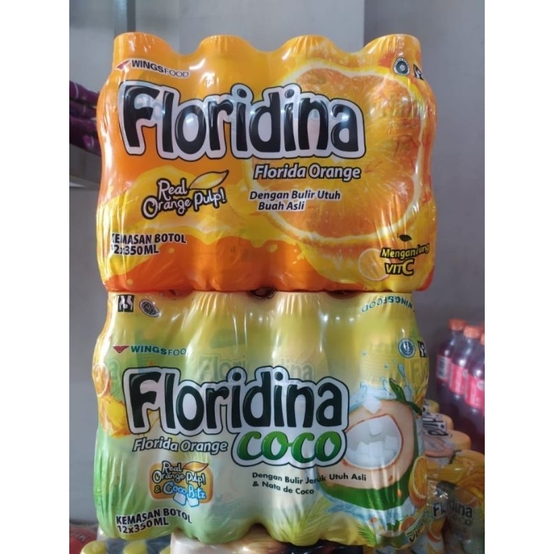 Jual FLORIDINA RASA ORANGE DAN COCONUT PER PACK ISI 12 | Shopee Indonesia