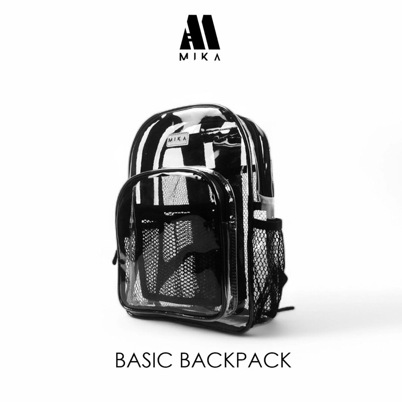 Jual BACKPACK TRANSPARAN / TAS RANSEL HITAM BENING / TAS LAPTOP / TAS ...