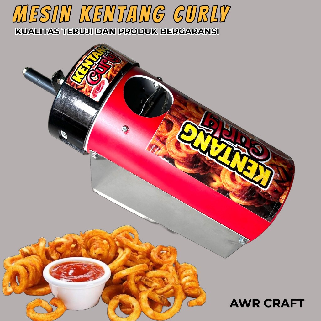 Jual Alat Pemotong Kentang Curly Terbaru Model Tabung / Mesin Potong ...