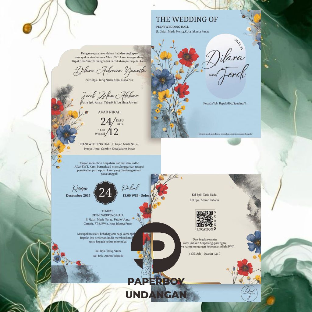 Jual UNDANGAN MODEL TERBARU UNDANGAN MURAH UNDANGAN NIKAH SERI BYAR 85 ...