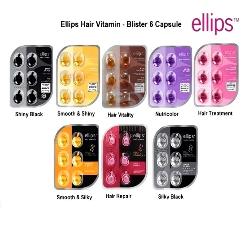 Jual ELLIPS HAIR VITAMIN PINK- HAIR TREATMEN(6 Capsules) | Shopee Indonesia